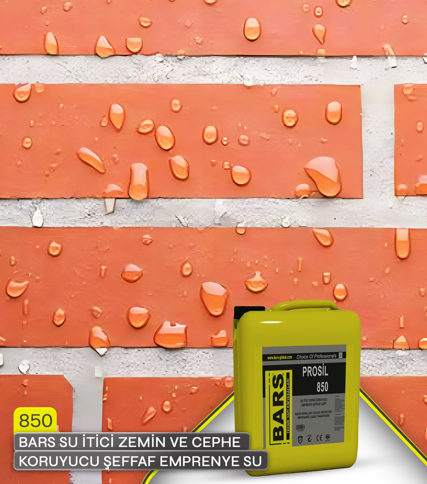 Su İtici Zemin Ve Cephe Koruyucu Şeffaf Emprenye Su Yalıtımı