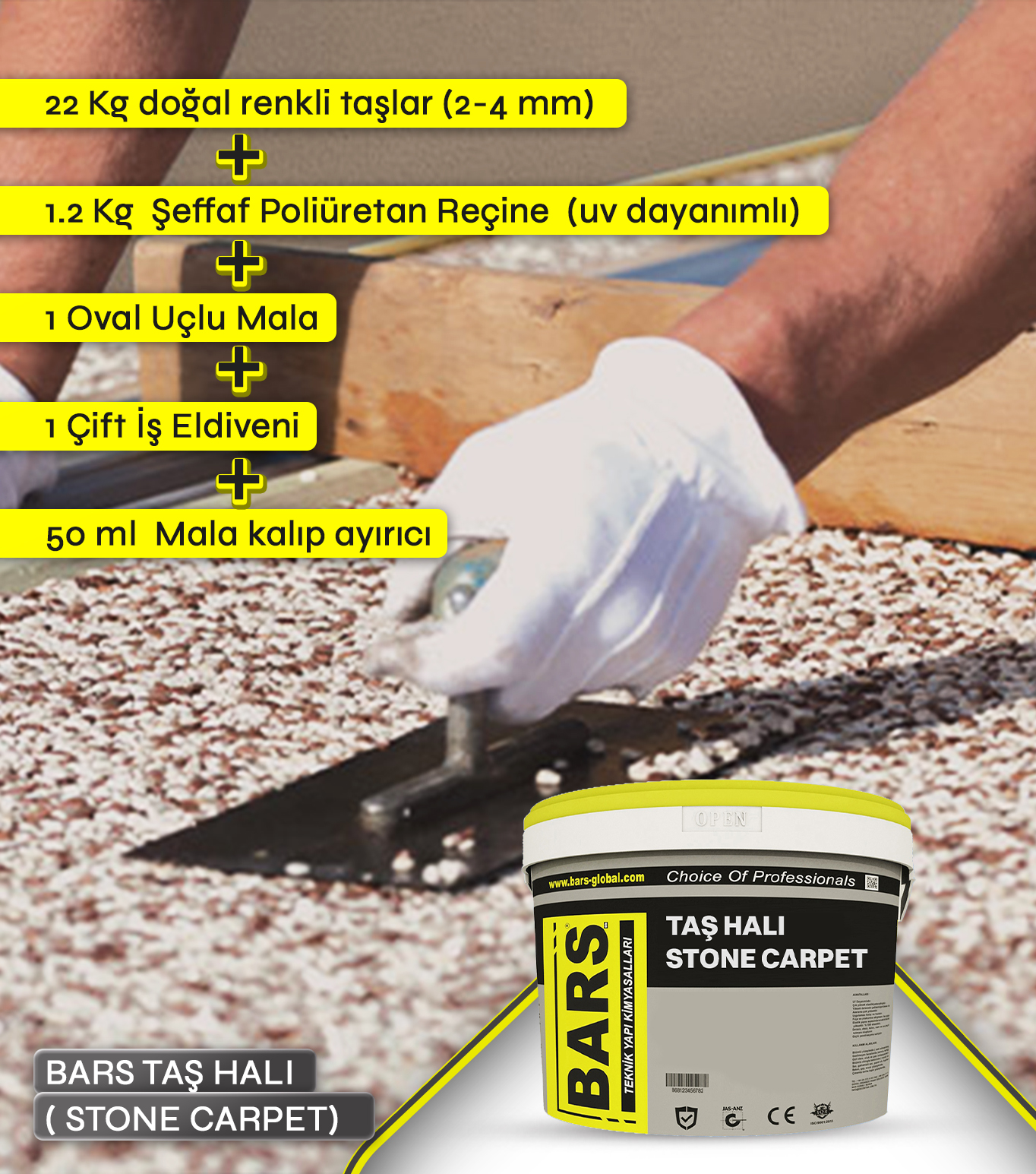 BARS TAŞ HALI ( STONE CARPET) - Zemin Boyası - Bars Kimya - Boya ...